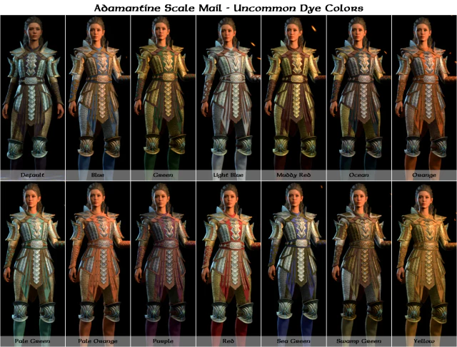 File:Adamantine Scale Mail - Uncommon Dye Colors.webp - bg3.wiki