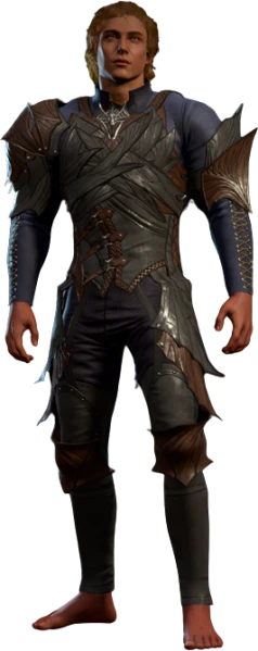 File:Drow Studded Leather Armour High Elf Front Model.webp - bg3.wiki